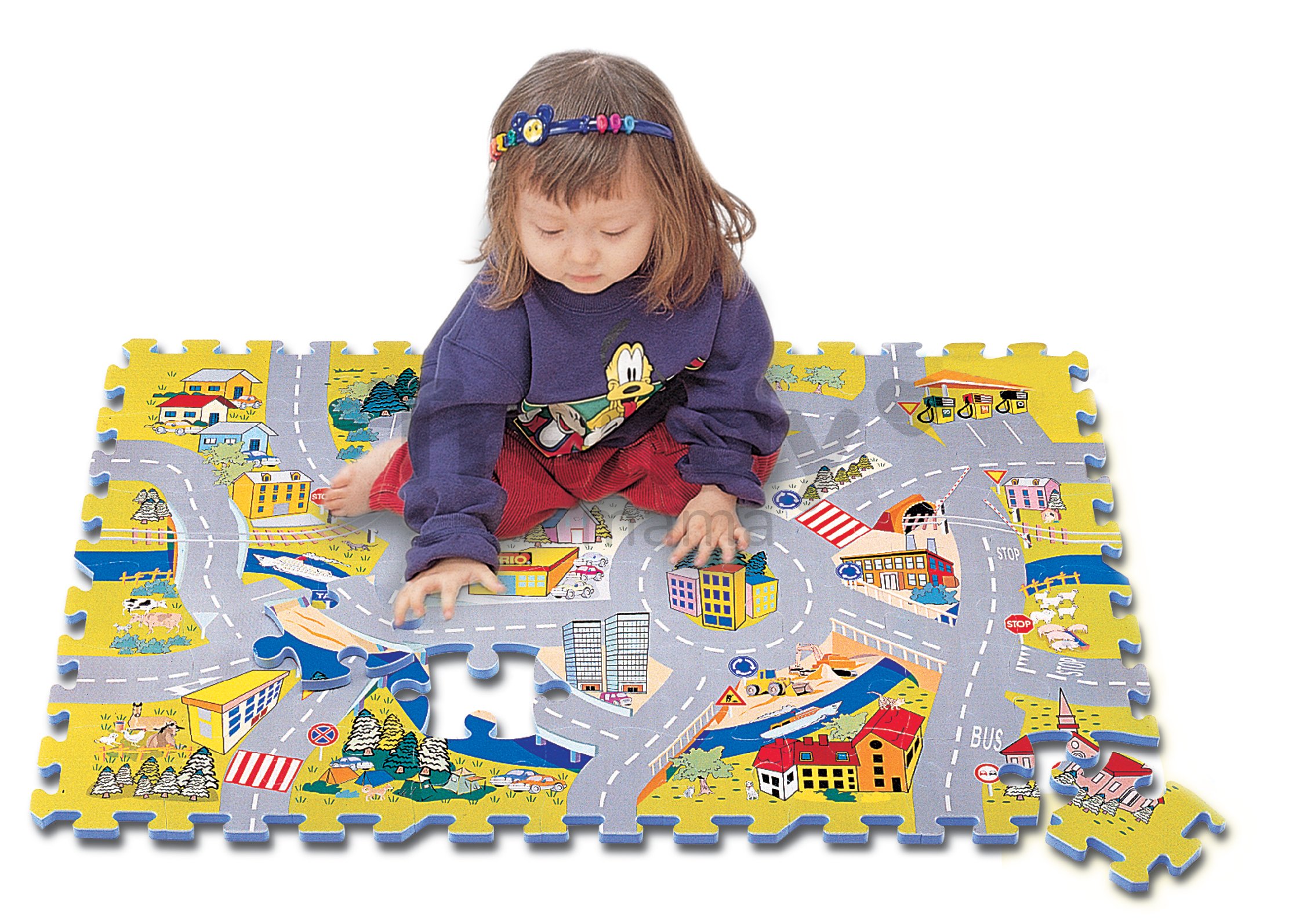 LEE TM003 habszivacs puzzle Road Map – Térkép utak