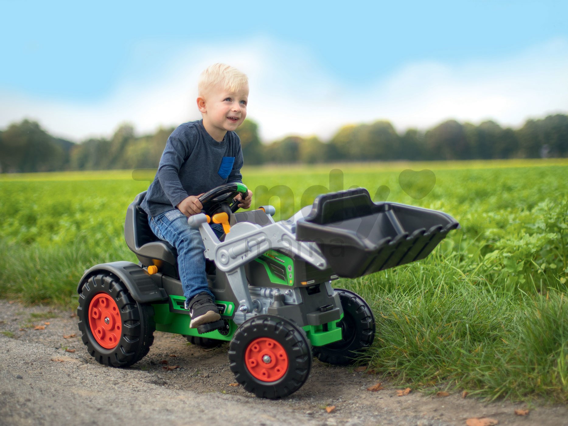 Pedálos traktor homlokrakodóval BIG Jim Turbo
